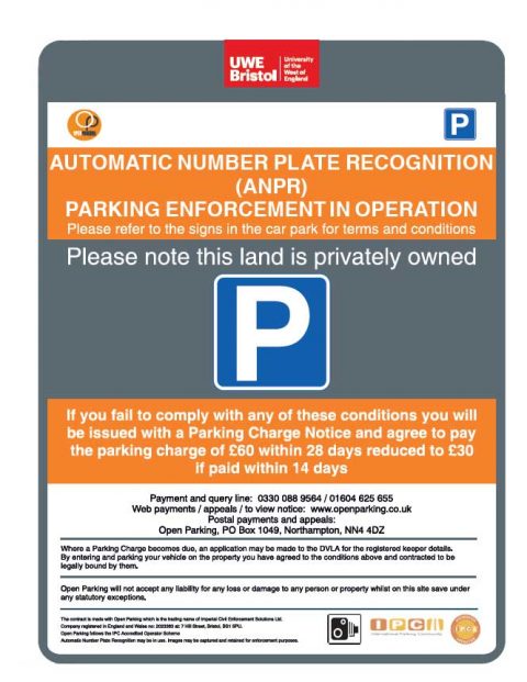 Parking Signage - Open Parking